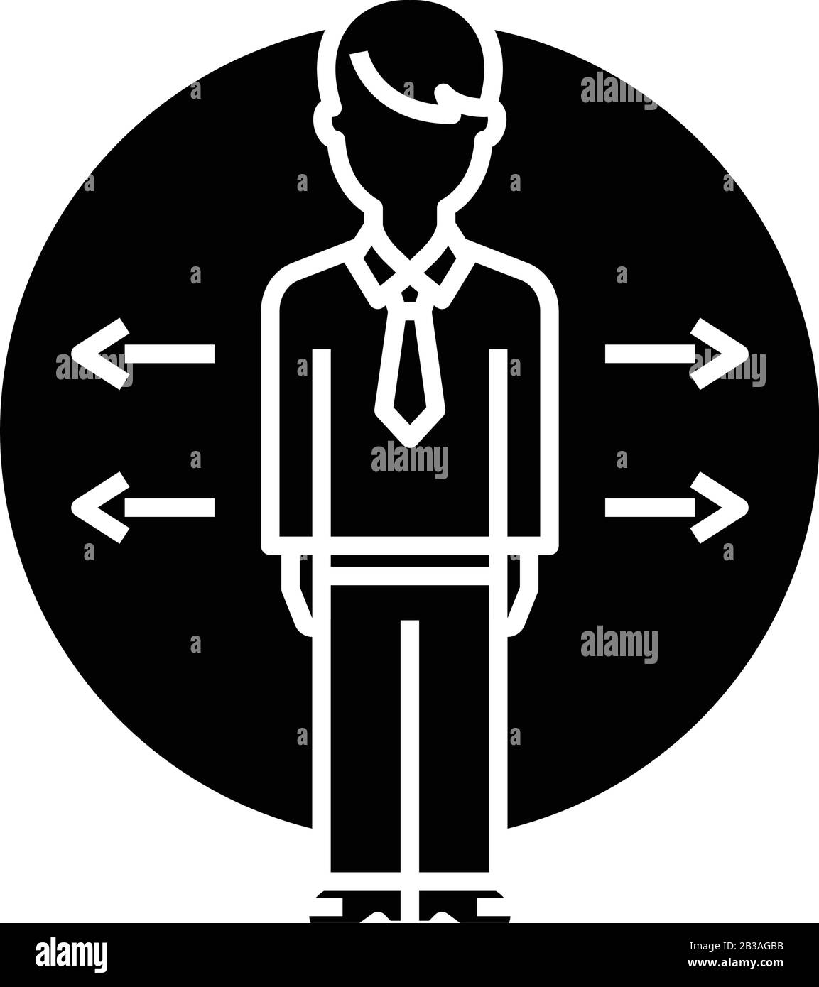 Multitasking work black icon, concept illustration, vector flat symbol ...