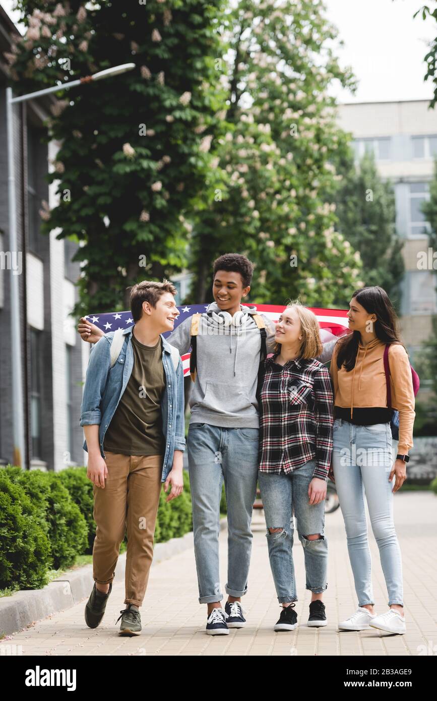 Boy talking flag hi-res stock photography and images - Alamy