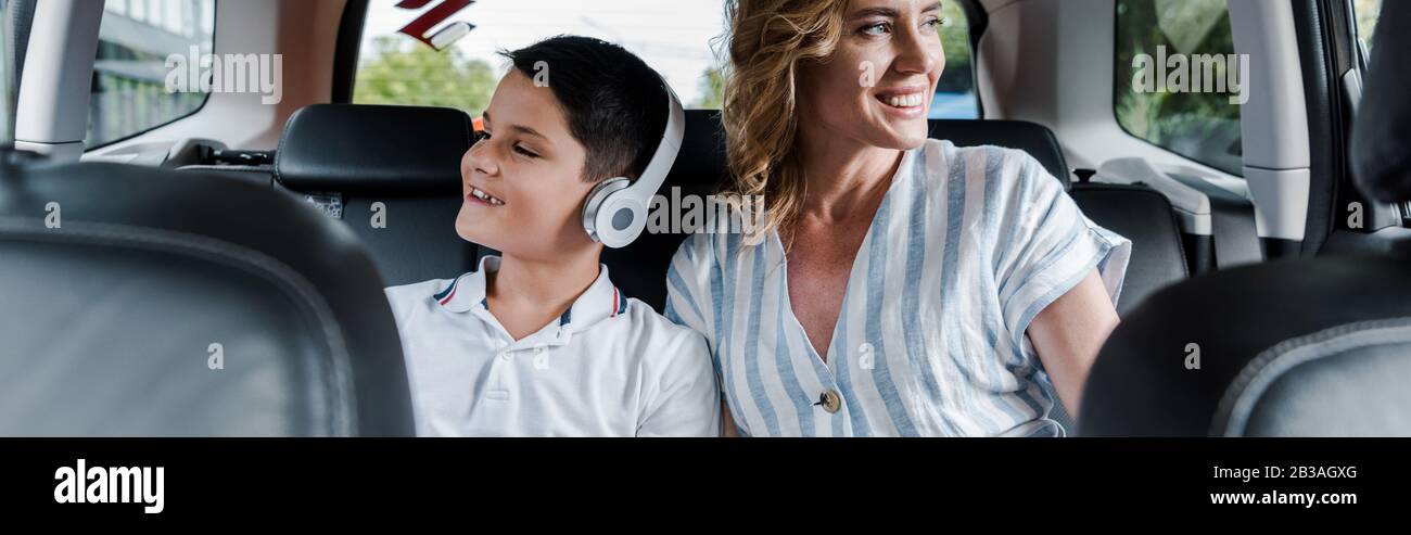 Panoramic shot cheerful kid hi-res stock photography and images - Alamy