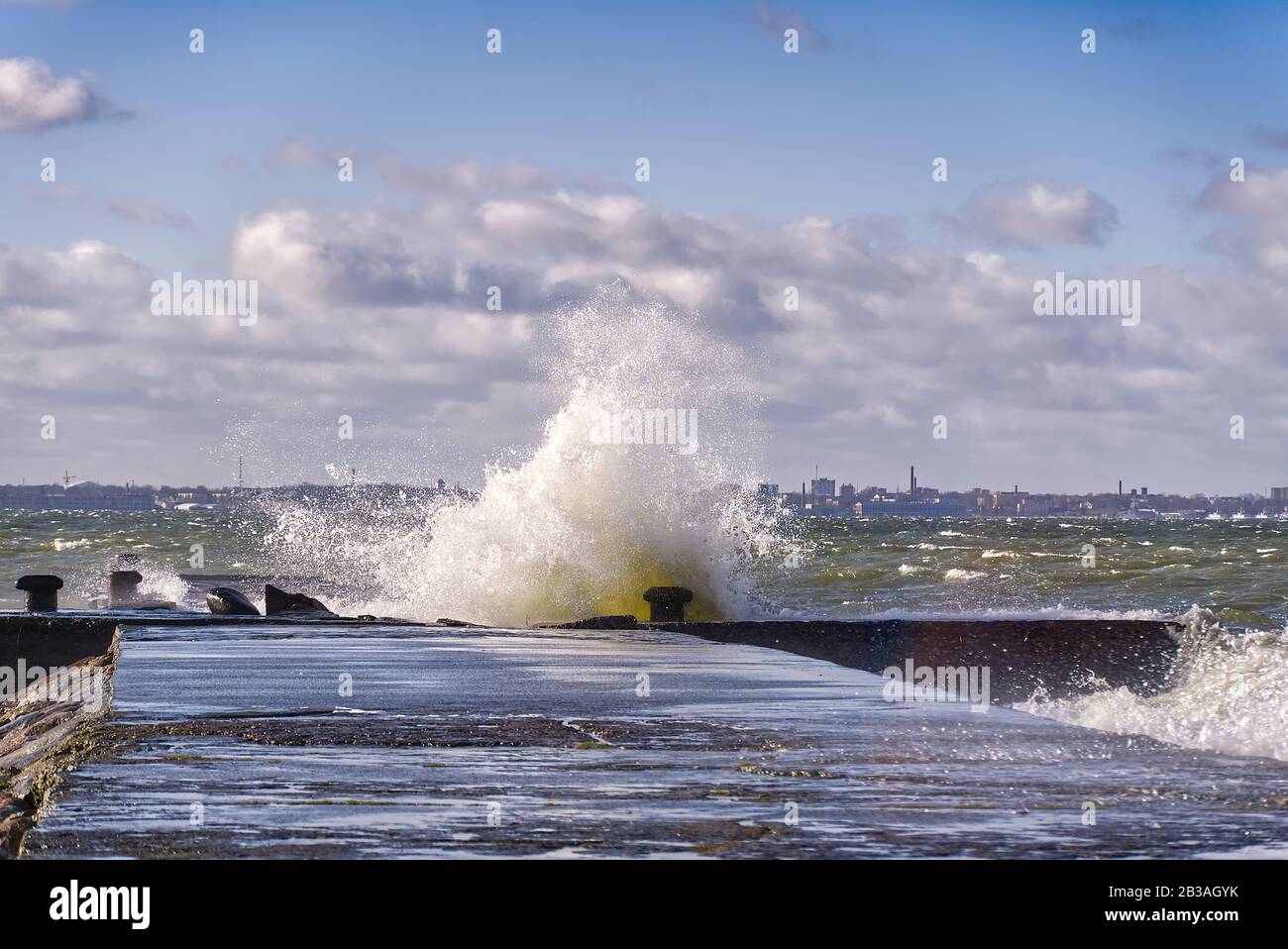Big wave tsunami over hi-res stock photography and images - Alamy