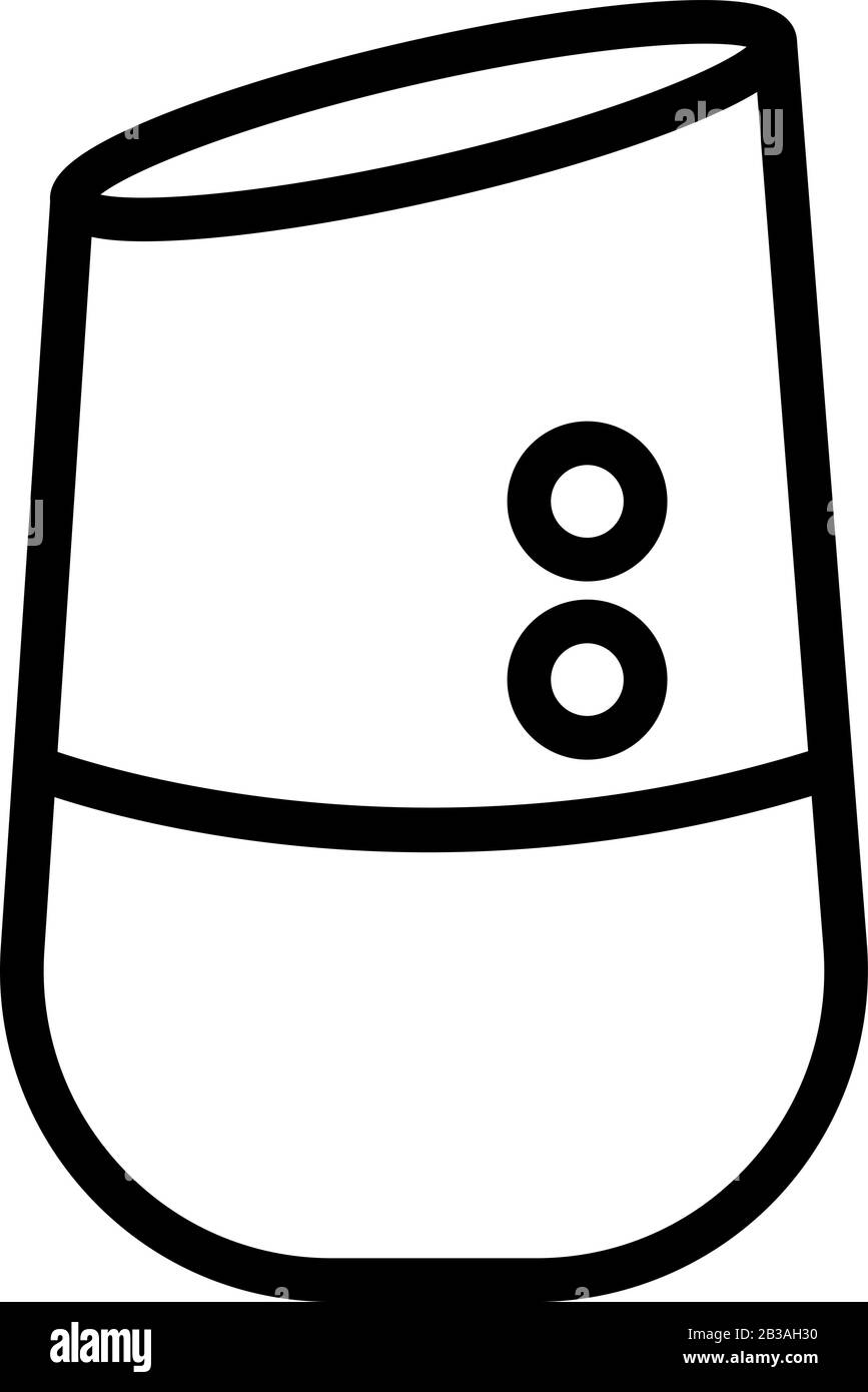 voice control icon vector. Isolated contour symbol illustration Stock ...