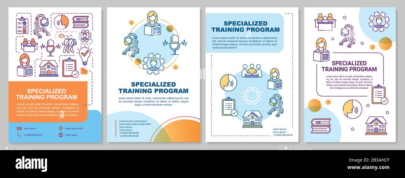 Specialized training program brochure template. Inclusive education ...