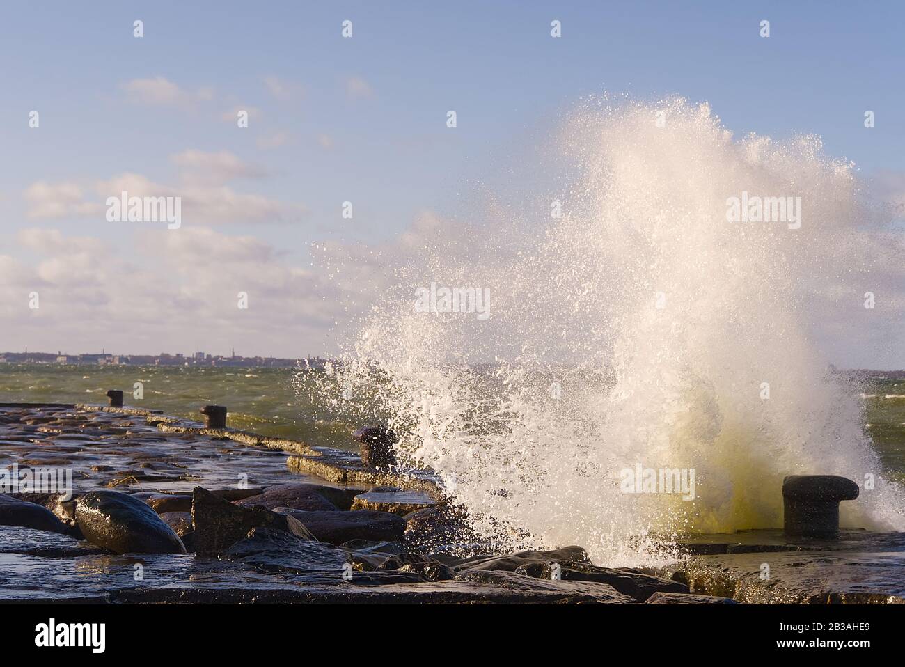 Big wave tsunami over hi-res stock photography and images - Alamy