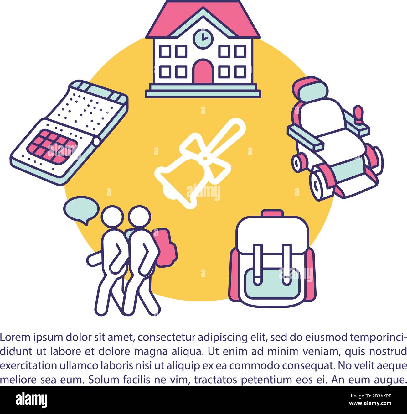 School disabled access Stock Vector Images - Alamy