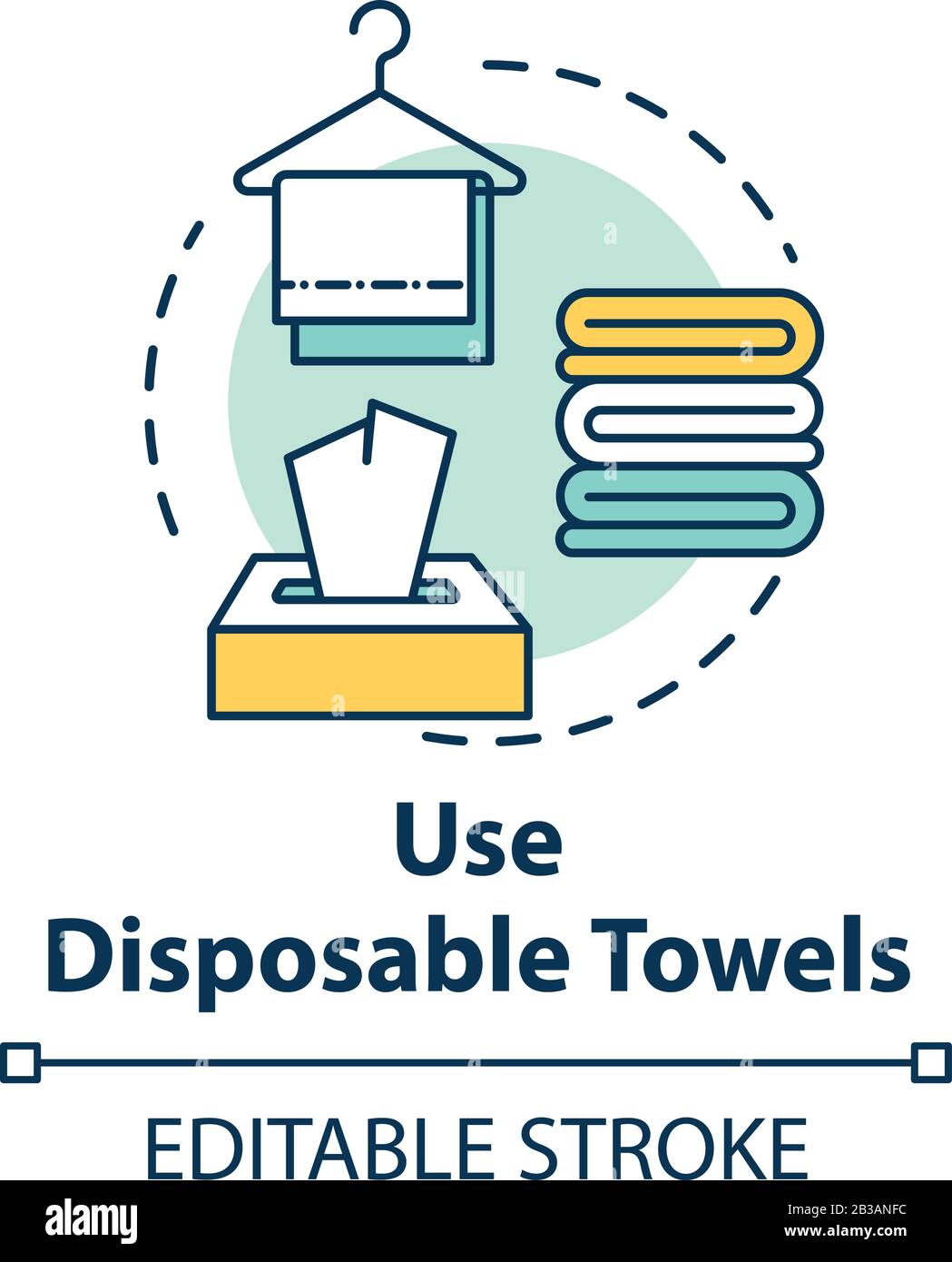 Disposable towel Stock Vector Images - Alamy