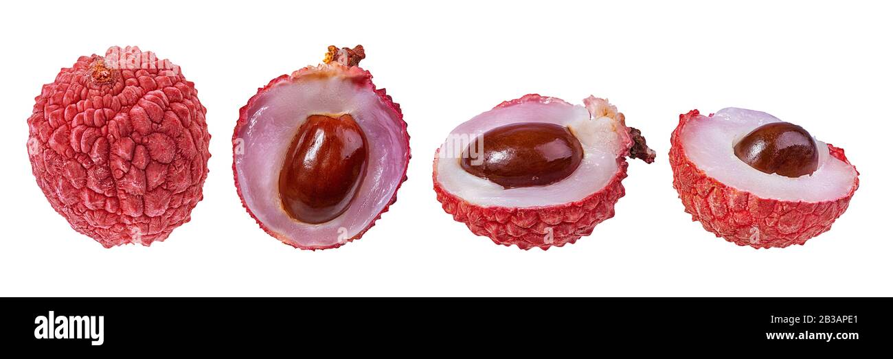 lychee isolated on white background Stock Photo - Alamy