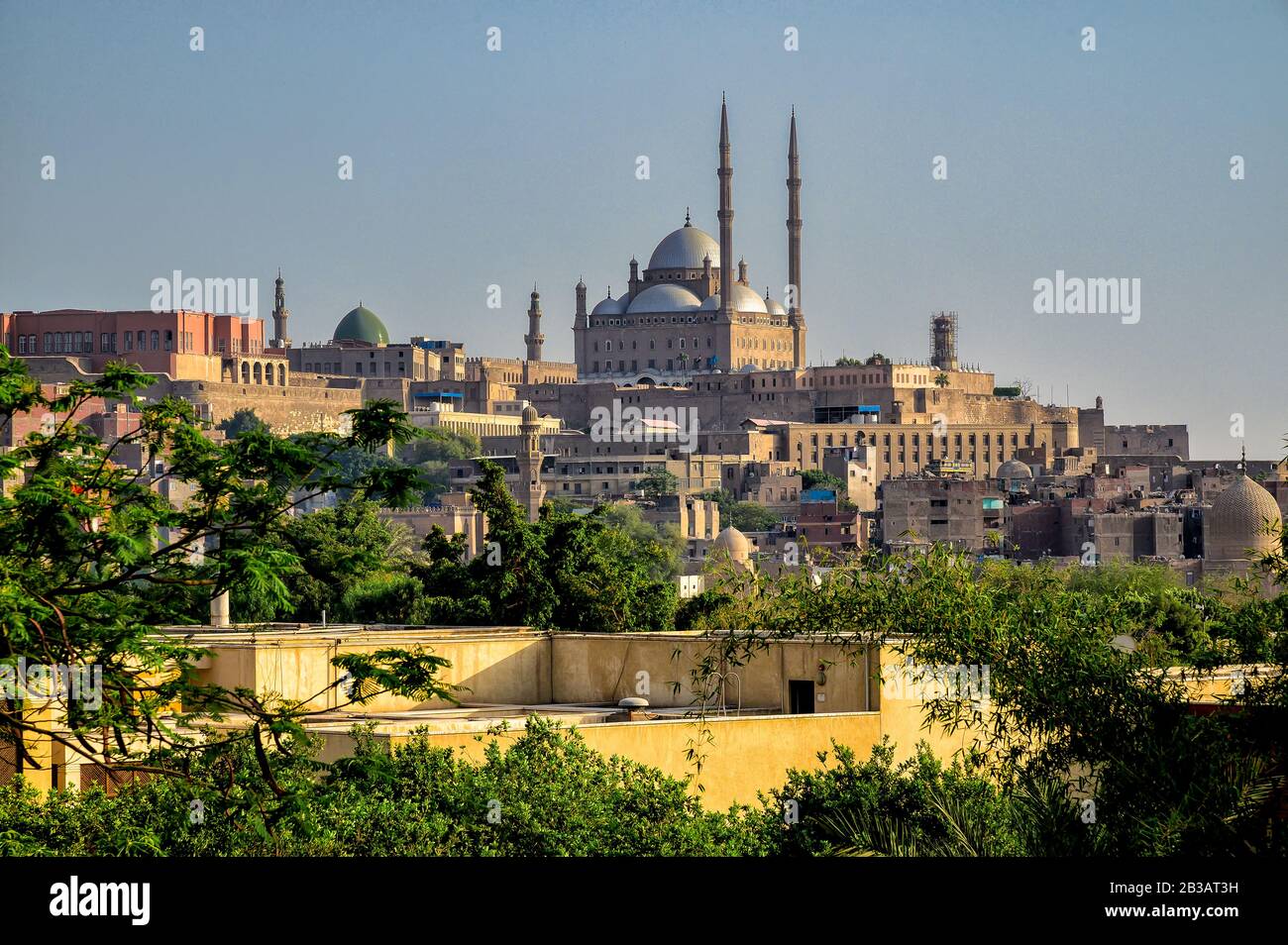 Cairo citadel is dominated by the Alabaster Mosque of Muhammad Ali ...