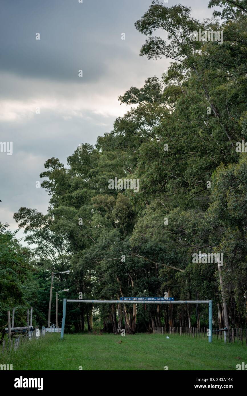 Sports field for the ring run, with its respective bow. A Rioplatene ...