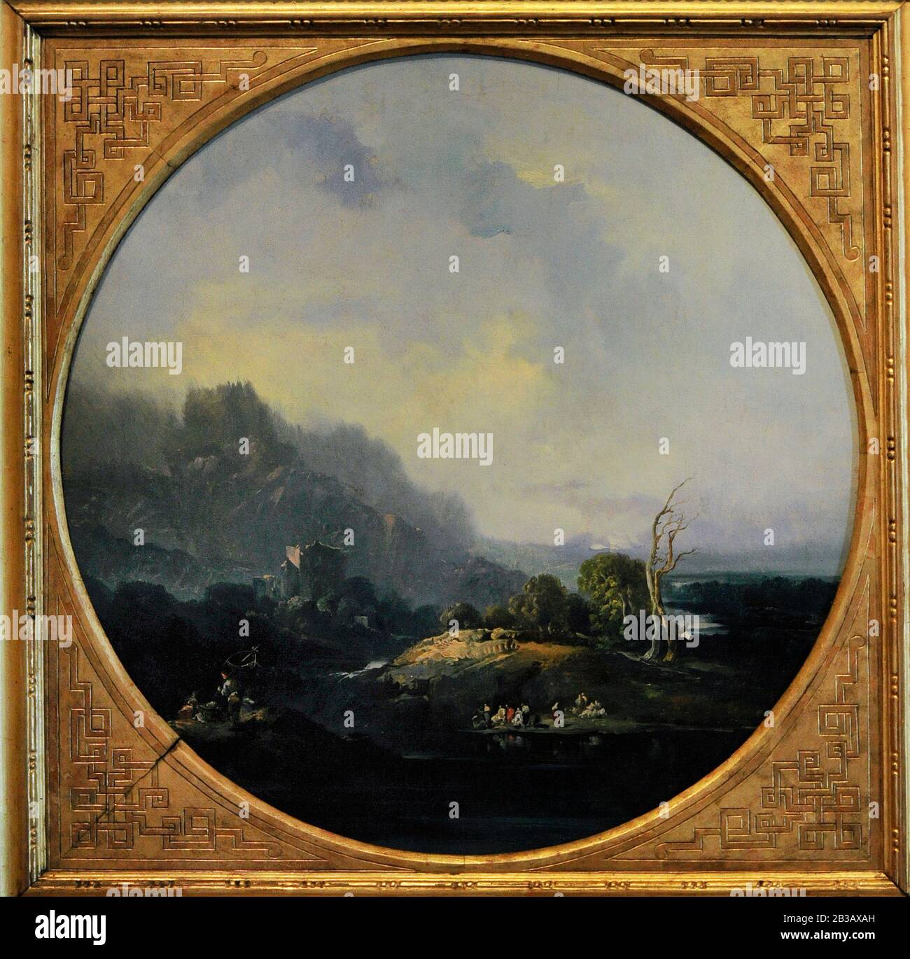 Eugenio Lucas Velazquez (1817-1870). Spanish painter. Landscape, 1858 ...