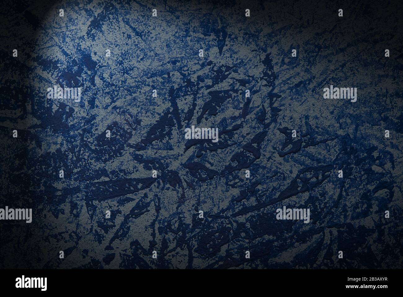 Blue wall texture or background close up. dark wall with soft lighting ...