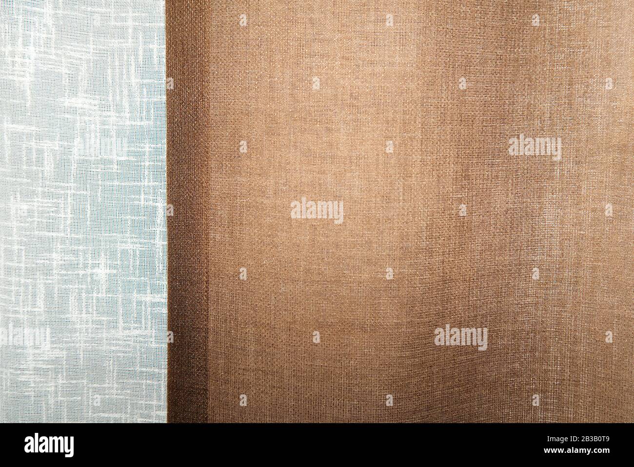 Half closed curtain hi-res stock photography and images - Alamy