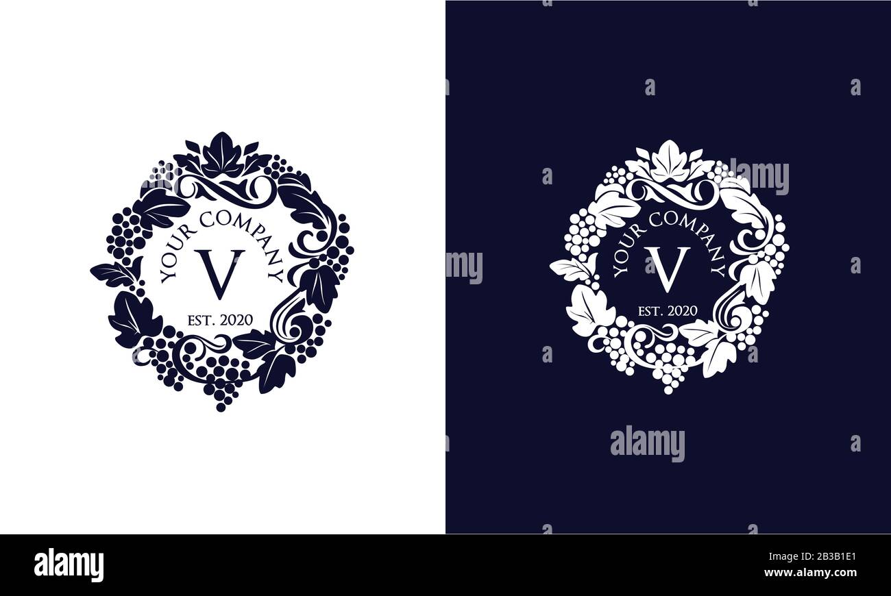 Vines restaurant Stock Vector Images - Alamy