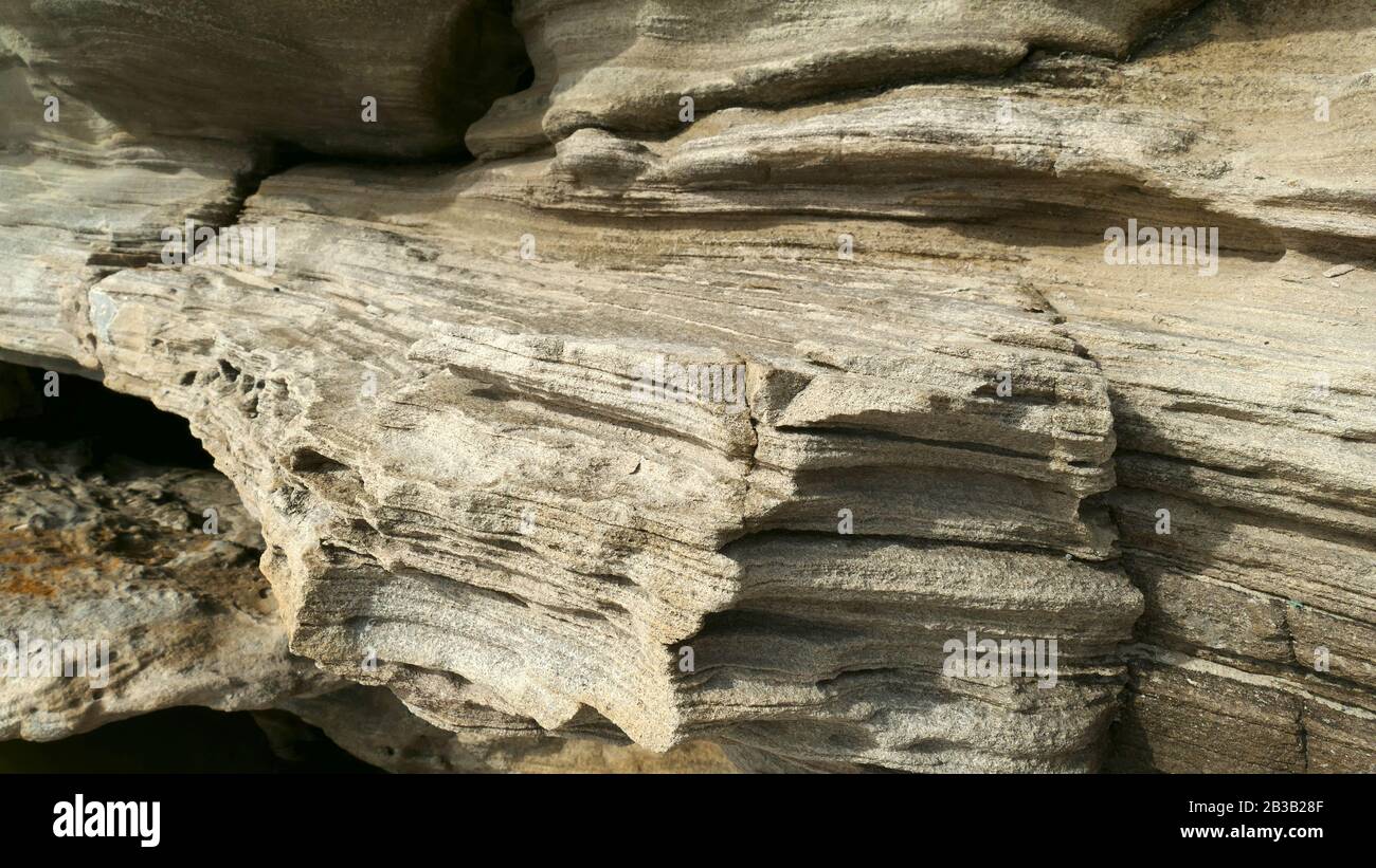 Rocks and limestone eroded on the coast of the sea Stock Photo - Alamy