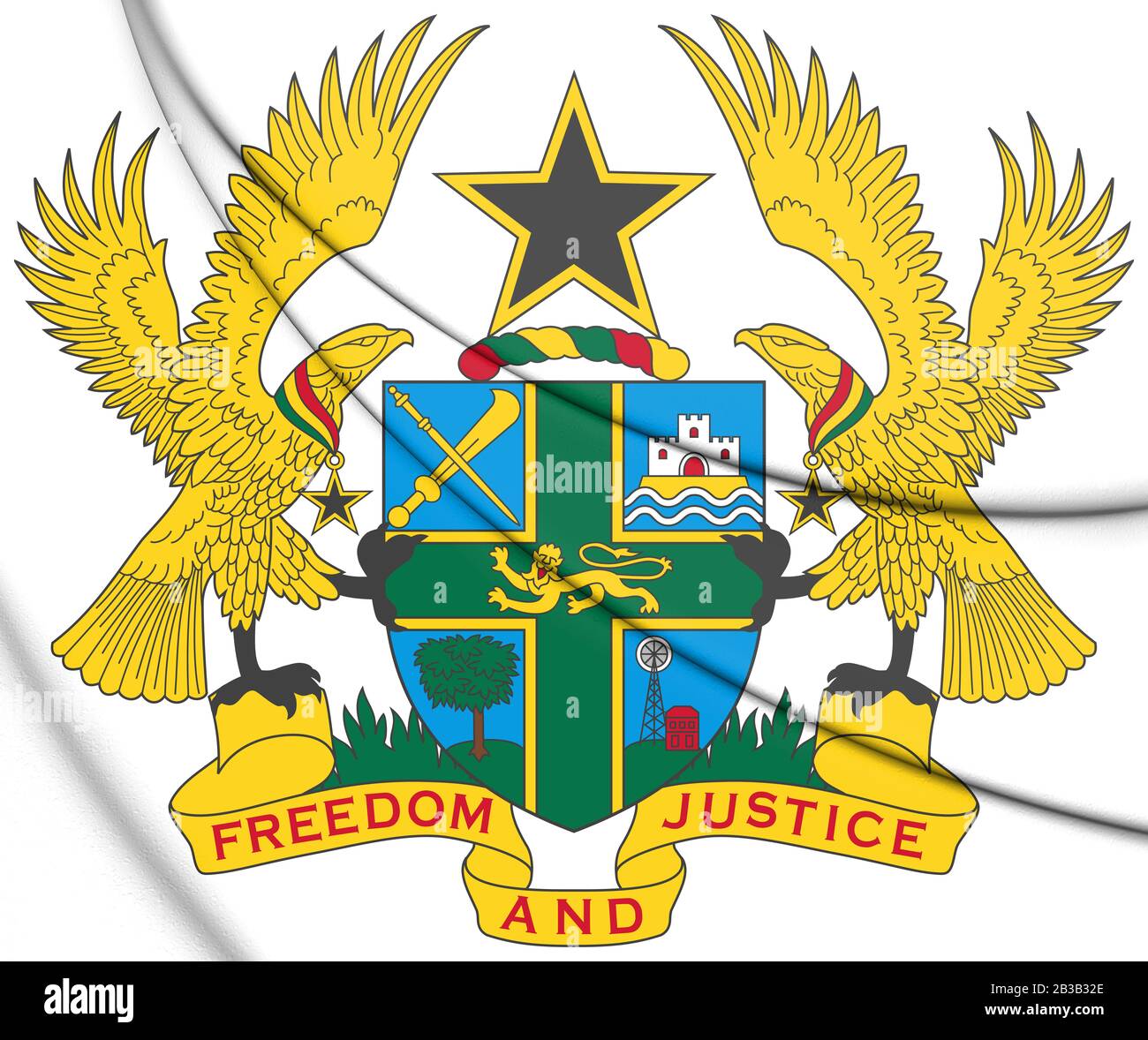 Ghana coat of arms hi-res stock photography and images - Alamy