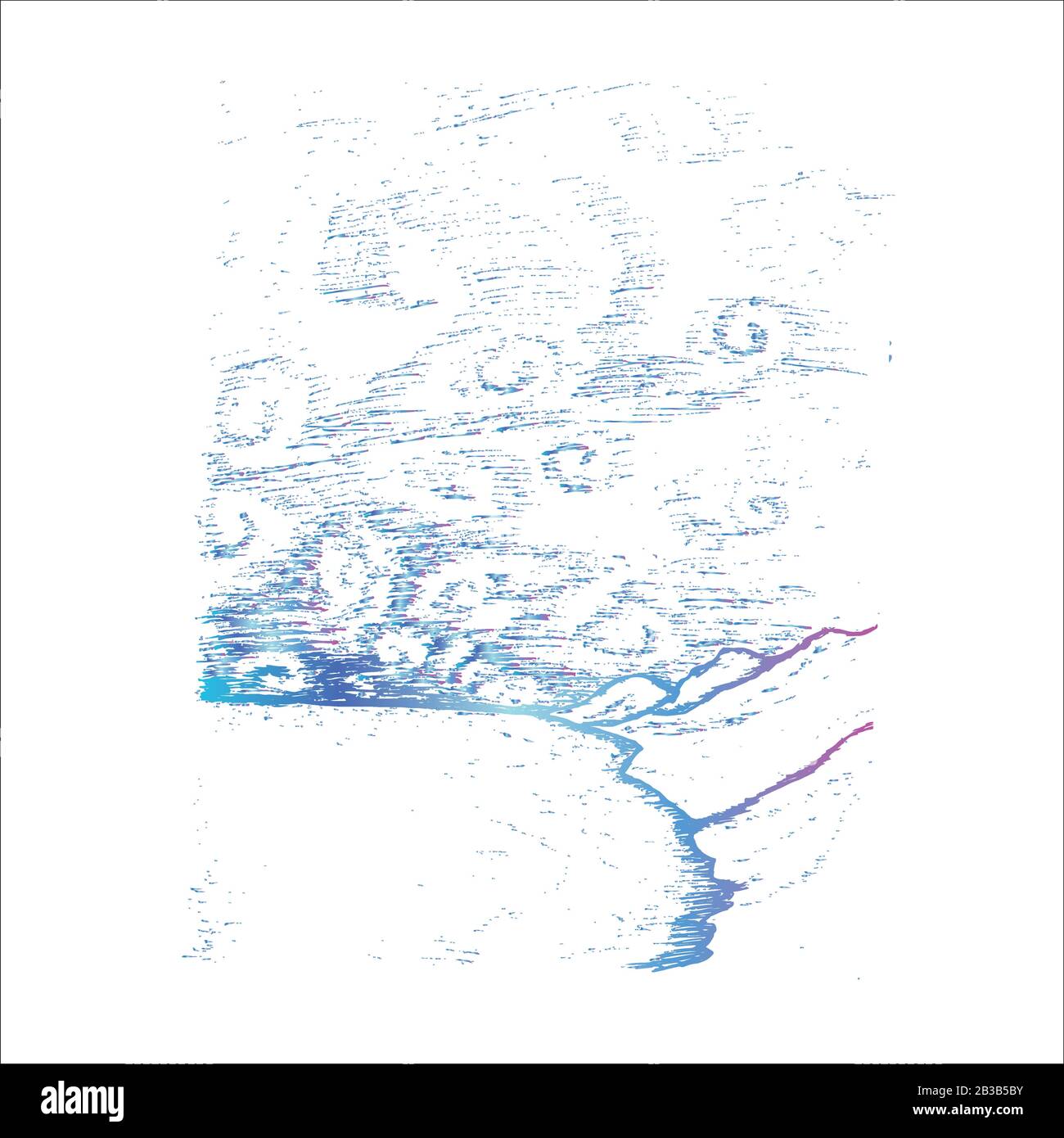 Mountain view clouds rocks Stock Vector Images - Alamy