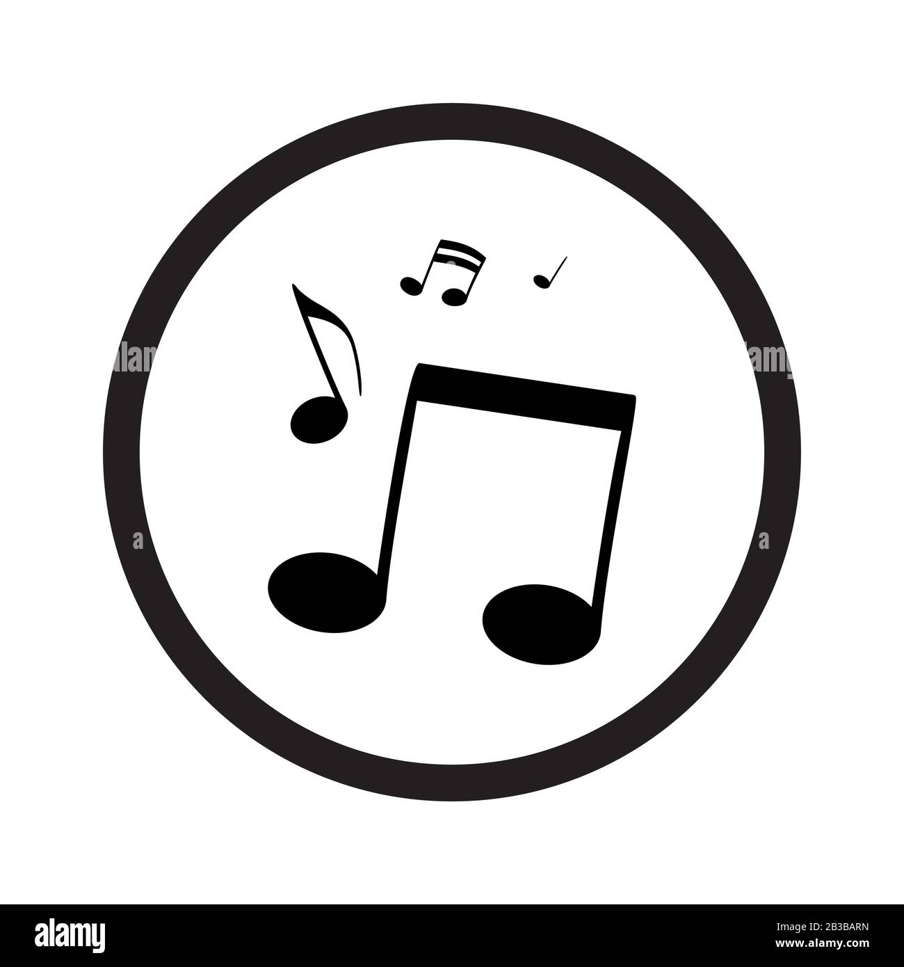 Musical notesIcon. Vector Illustration. EPS10 Stock Vector Image & Art ...