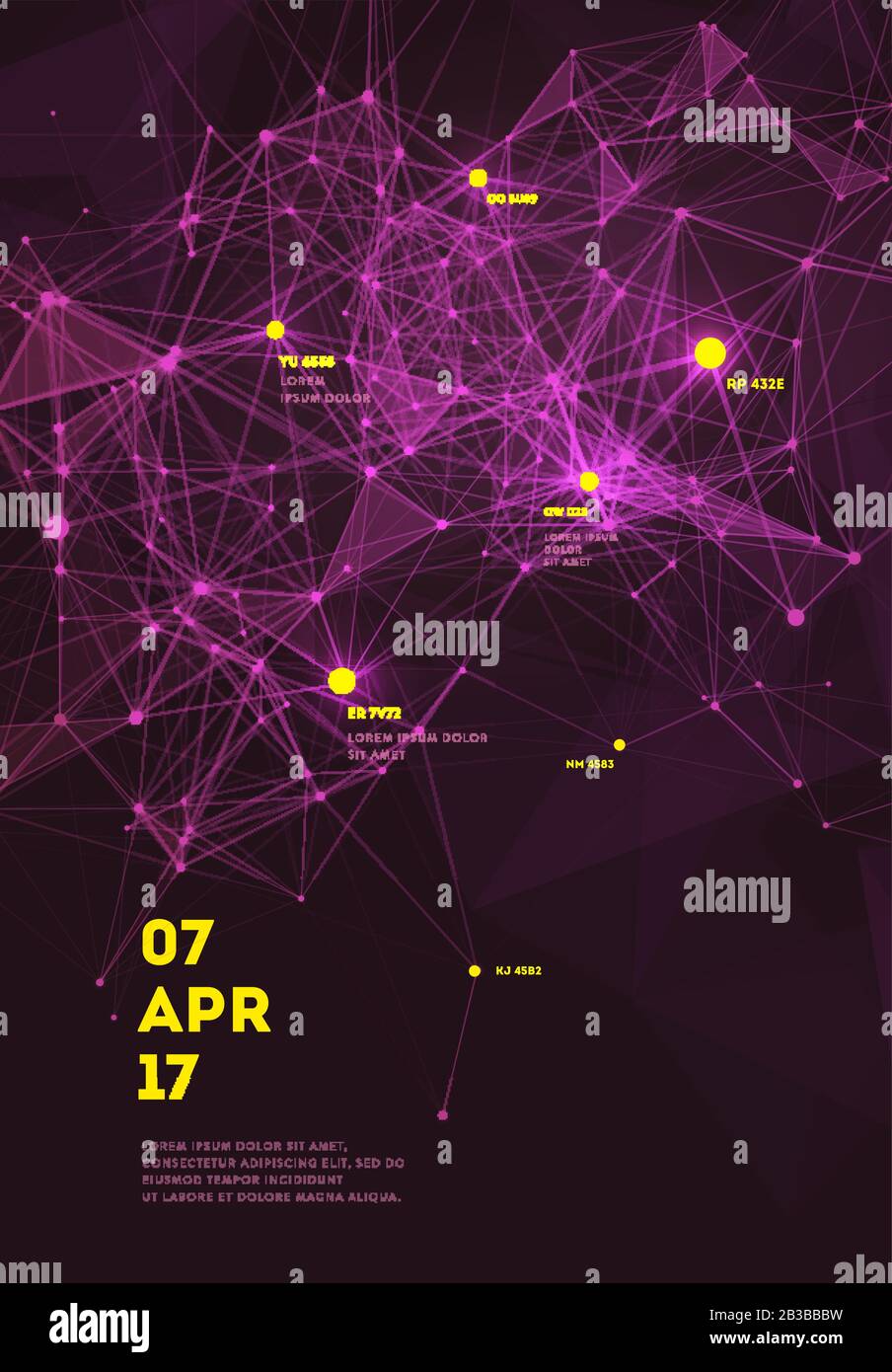 3D Abstract Mesh Background with Circles, Lines and triangular Shapes ...