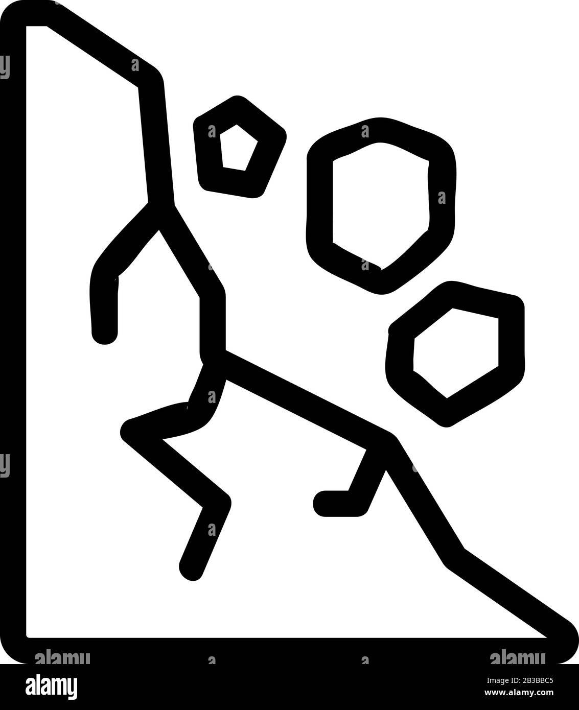 mountain range icon vector. Isolated contour symbol illustration Stock ...