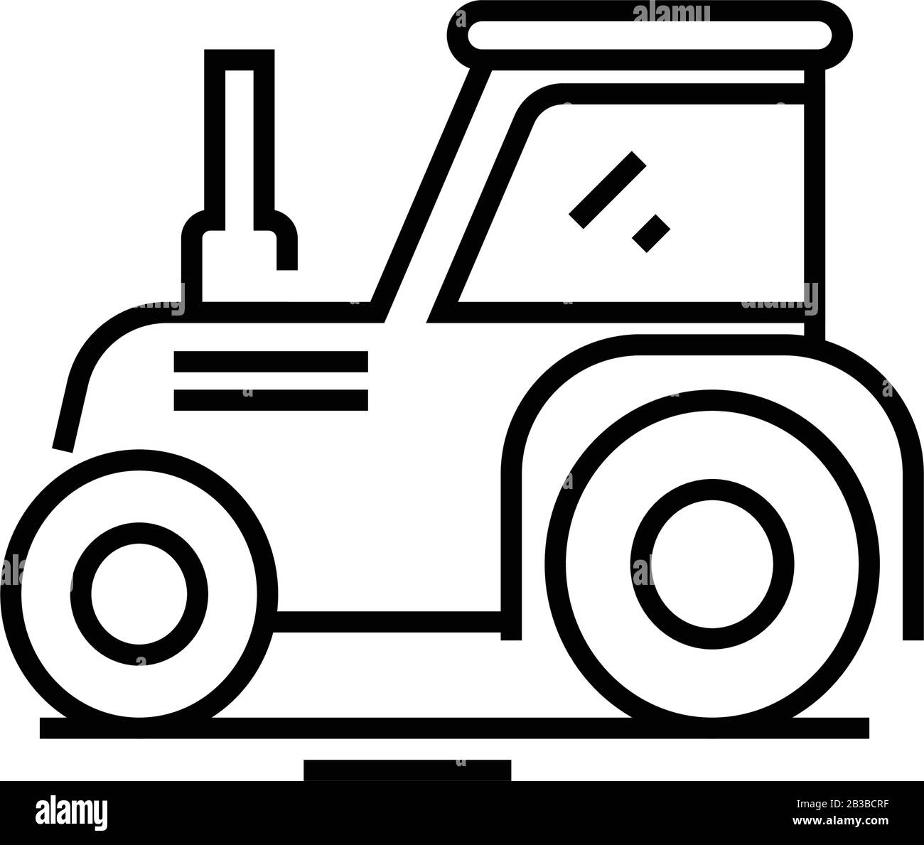 Tractor barn farm line Black and White Stock Photos & Images - Alamy