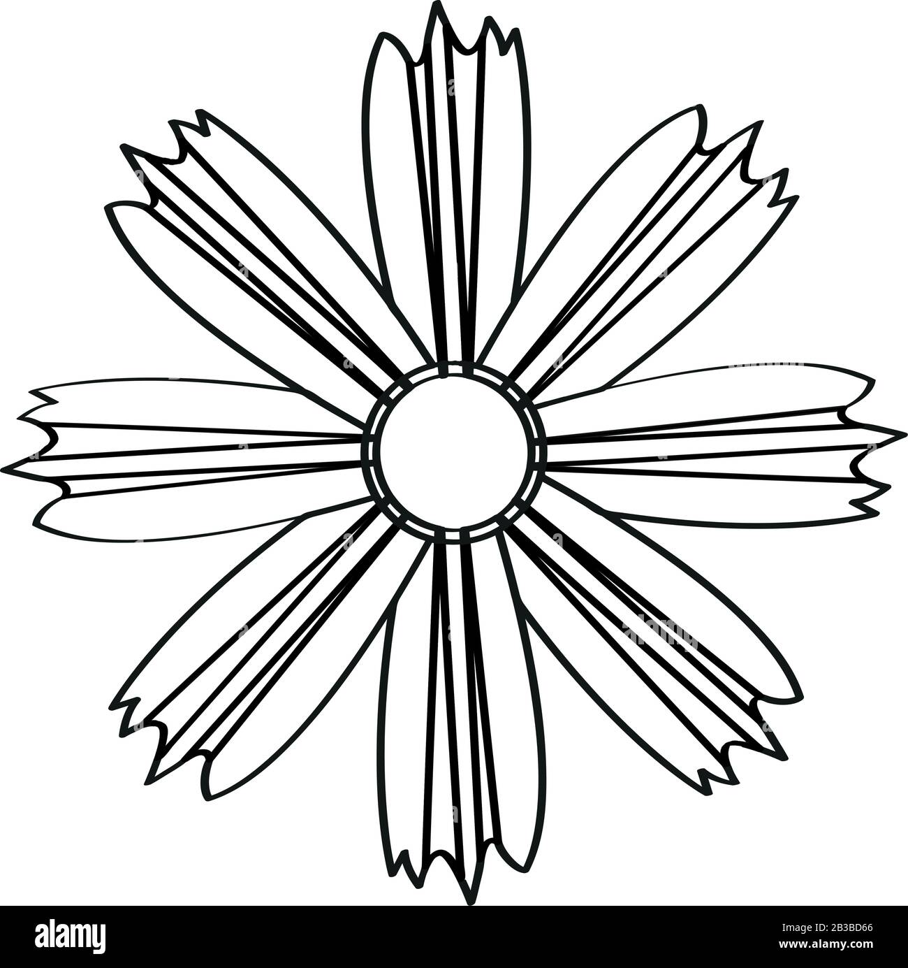 Outline of a flower Stock Vector Image & Art - Alamy