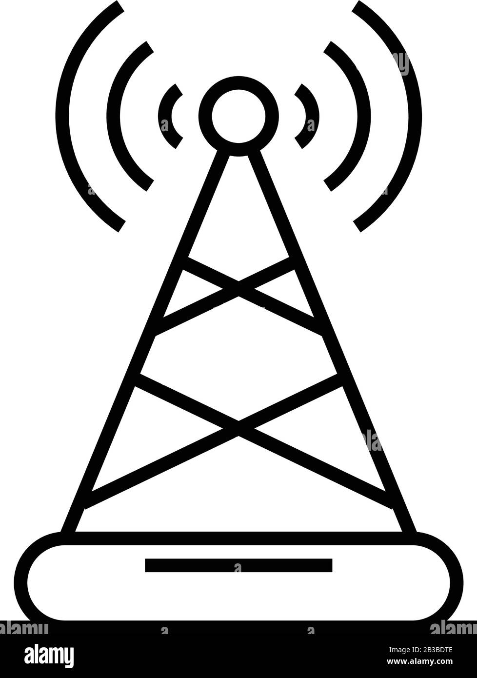 Wifi router line icon, concept sign, outline vector illustration ... Wifi router line icon, concept sign, outline vector illustration ...