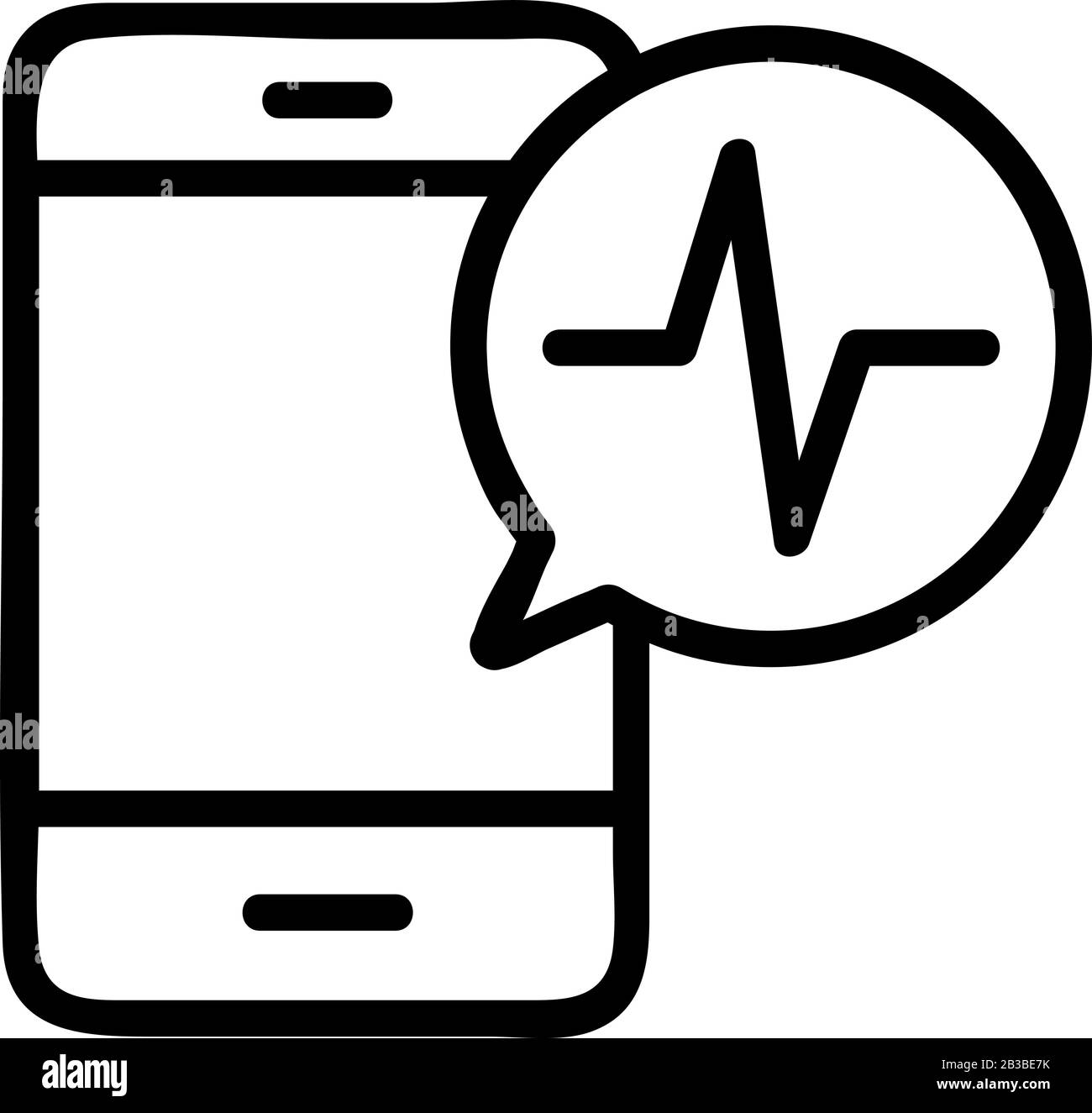 Phone and sound icon vector. Isolated contour symbol illustration Stock ...