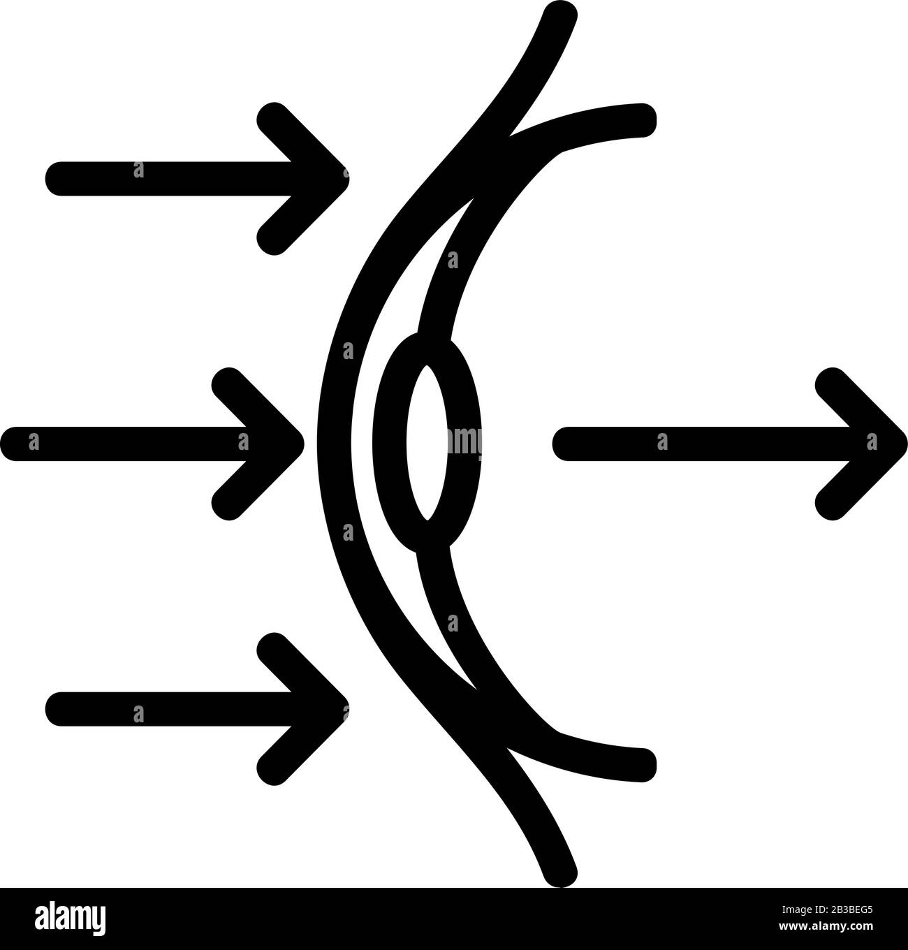 vision icon vector. Isolated contour symbol illustration Stock Vector ...