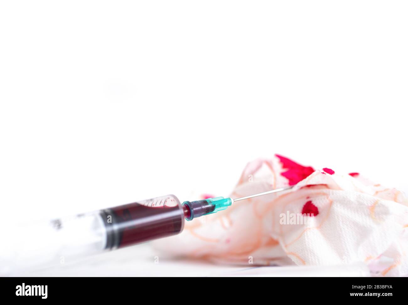 Syringe needle blood hi-res stock photography and images - Alamy