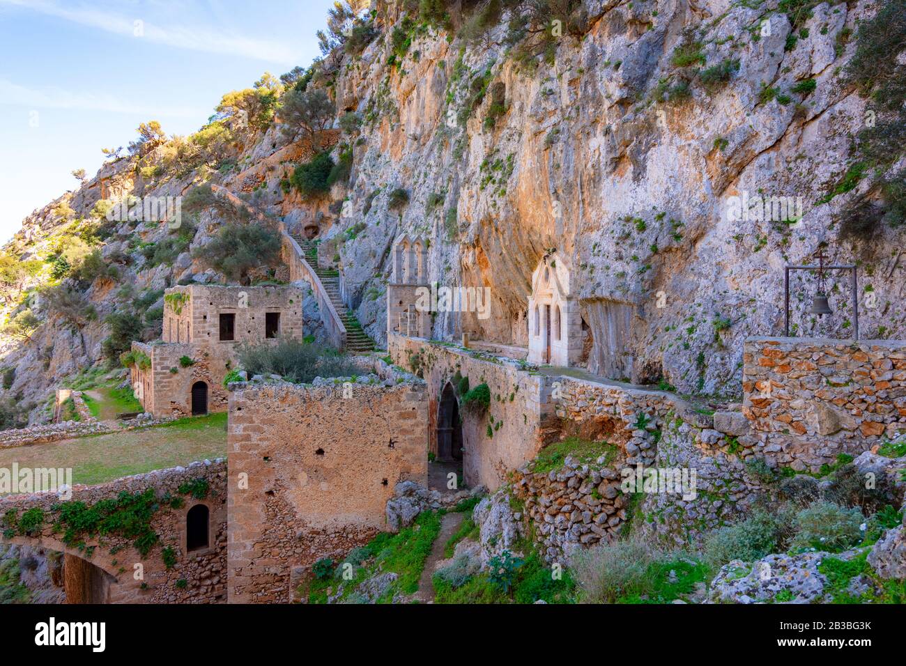 The Katholiko Monastery (church of St John the Hermit), near Gouverneto ...