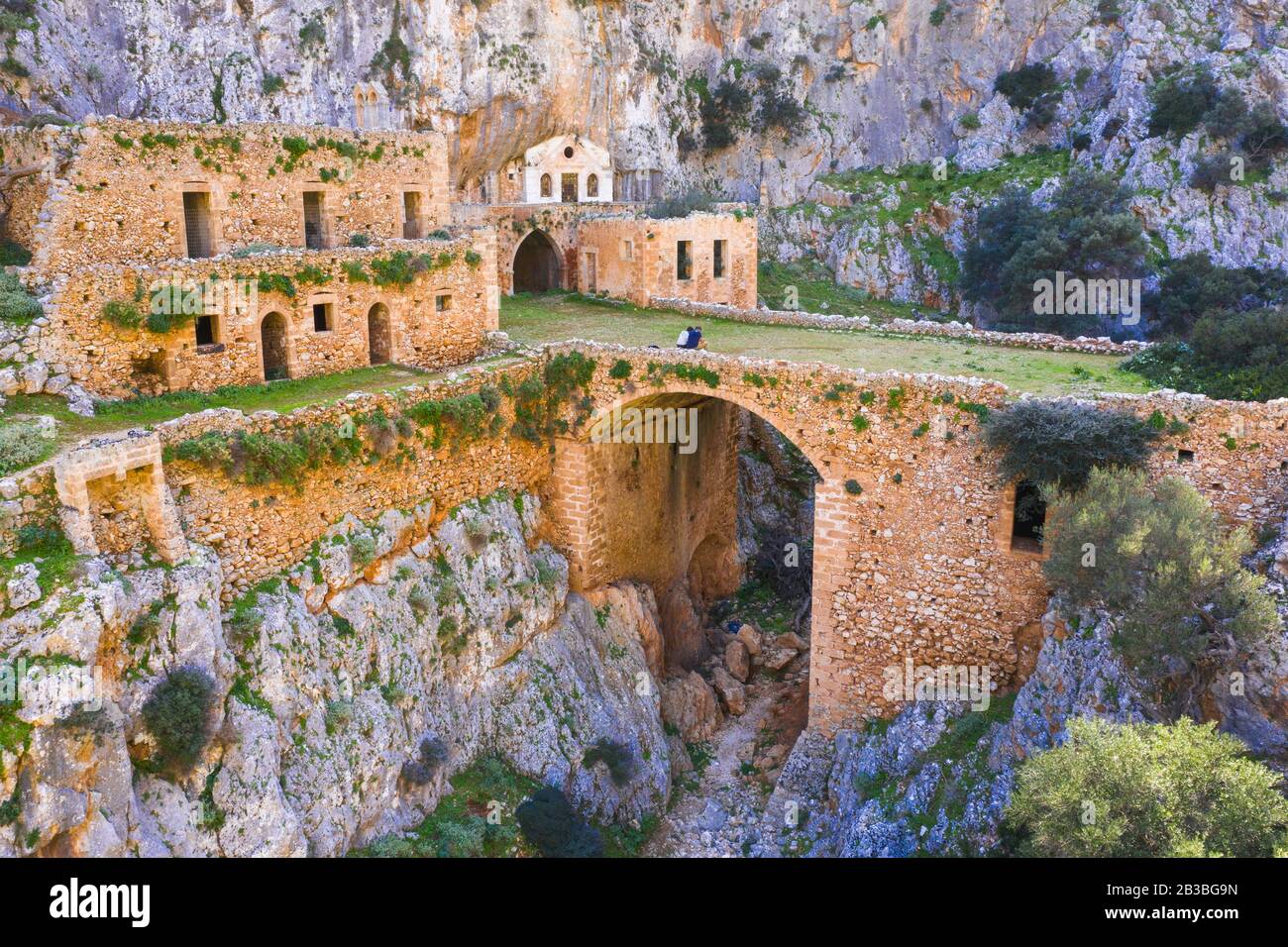 The Katholiko Monastery (church of St John the Hermit), near Gouverneto ...