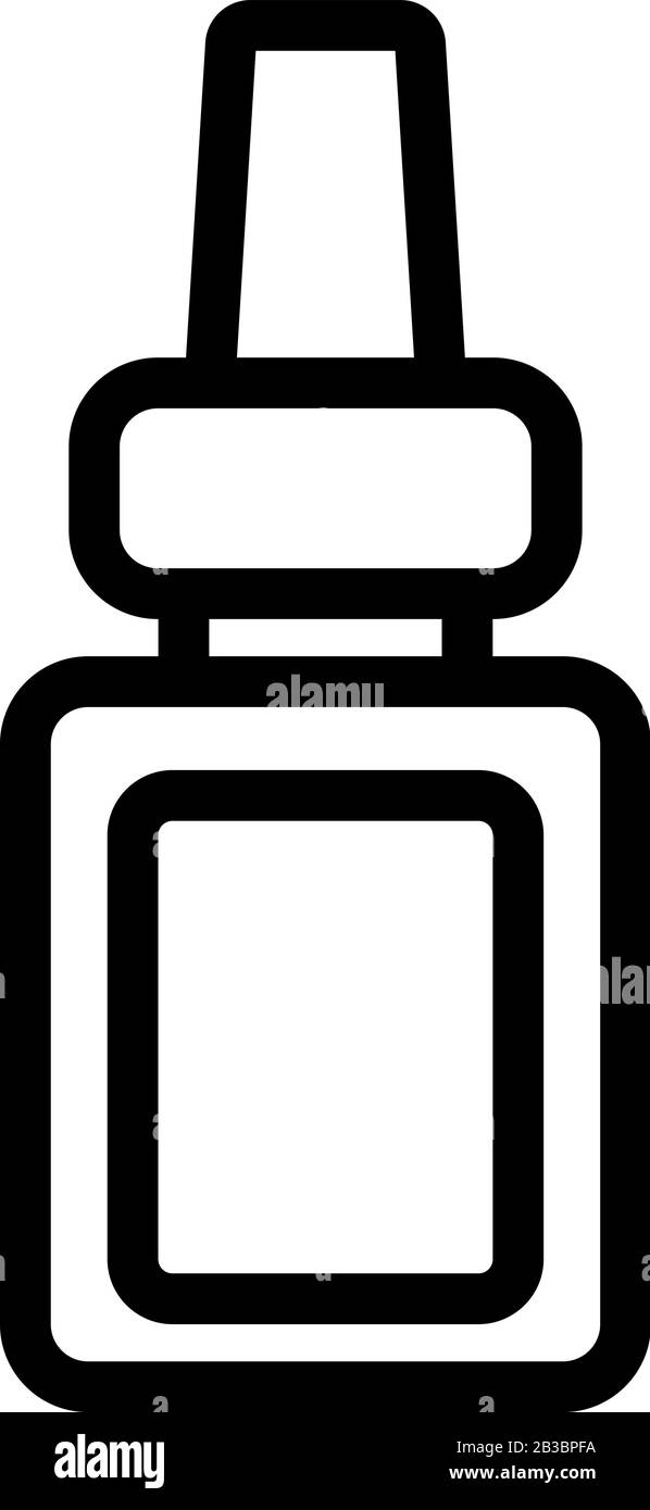 Eye drops icon vector. Isolated contour symbol illustration Stock ...