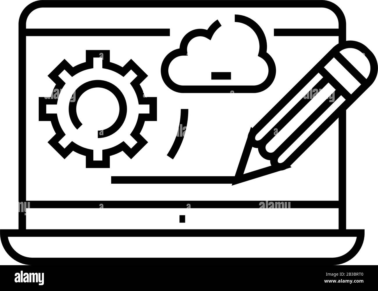 Web design line icon, concept sign, outline vector illustration, linear ...