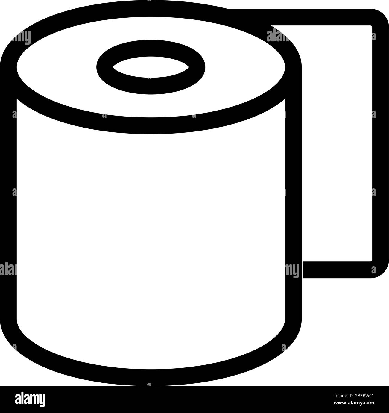 paper napkin vector icon. Isolated contour symbol illustration Stock ...