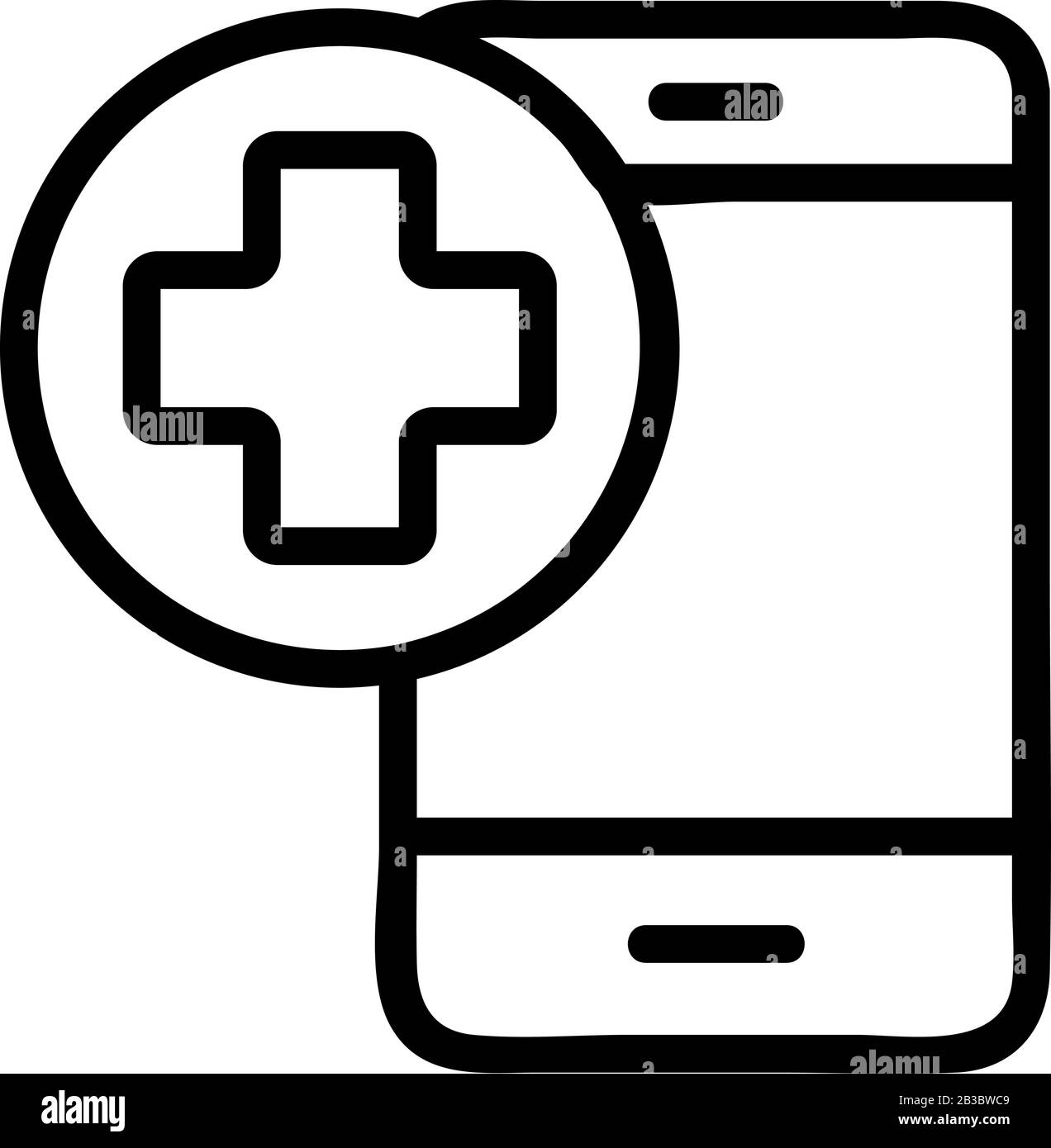 Repair the phone icon vector. Isolated contour symbol illustration ...