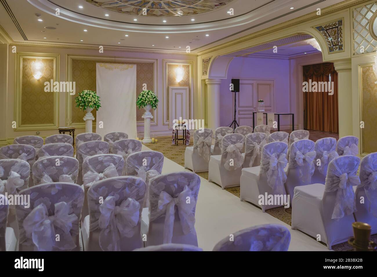 Wedding aisle decor set up hi-res stock photography and images - Alamy