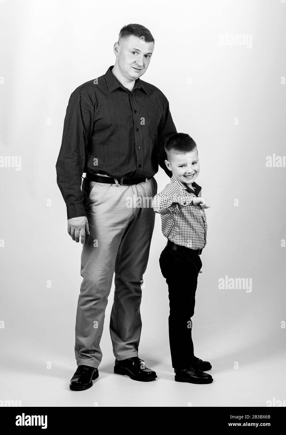 Real men. Trustful relations father and son. Father little son. Best ...