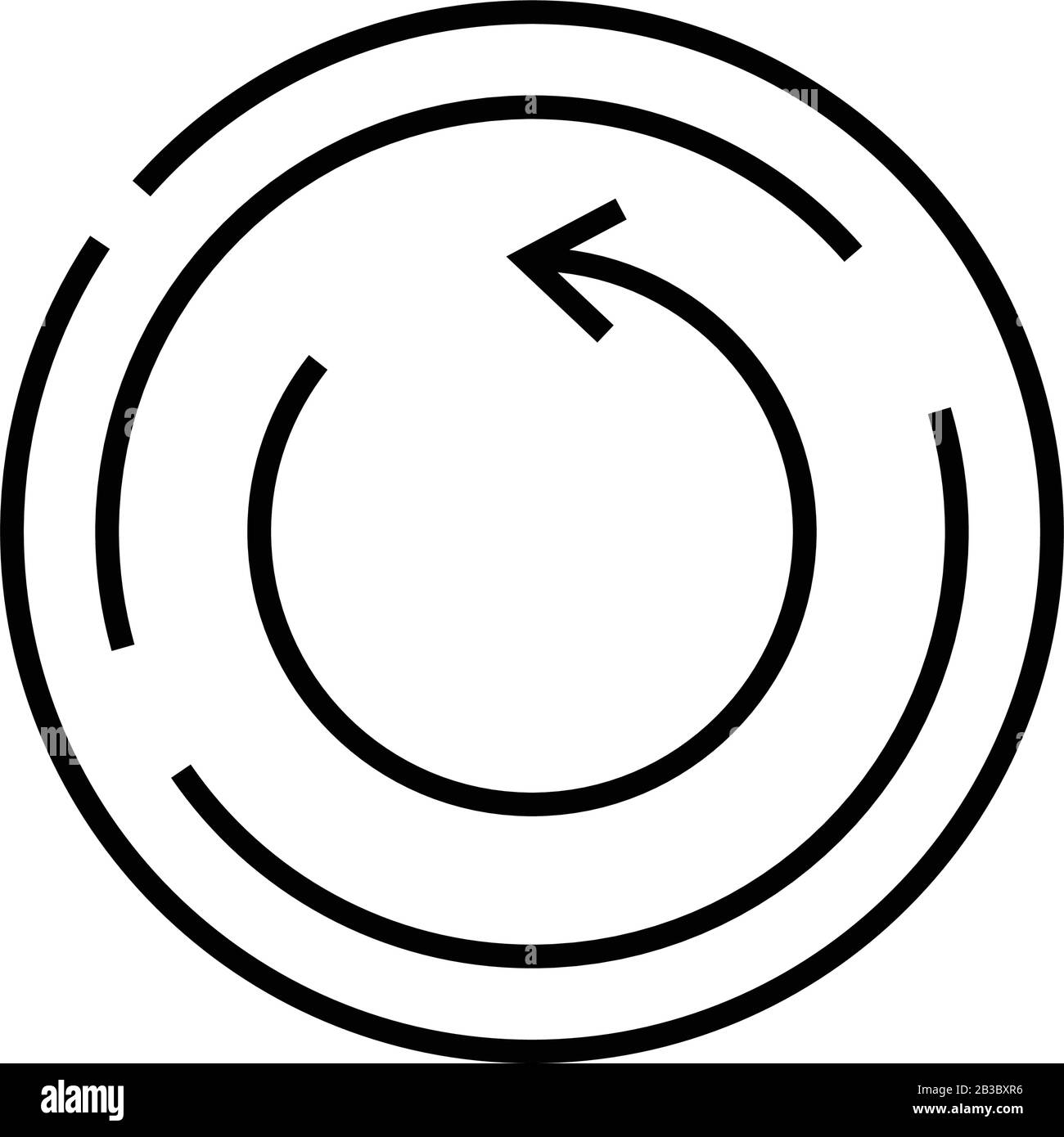 Update line icon, concept sign, outline vector illustration, linear ...