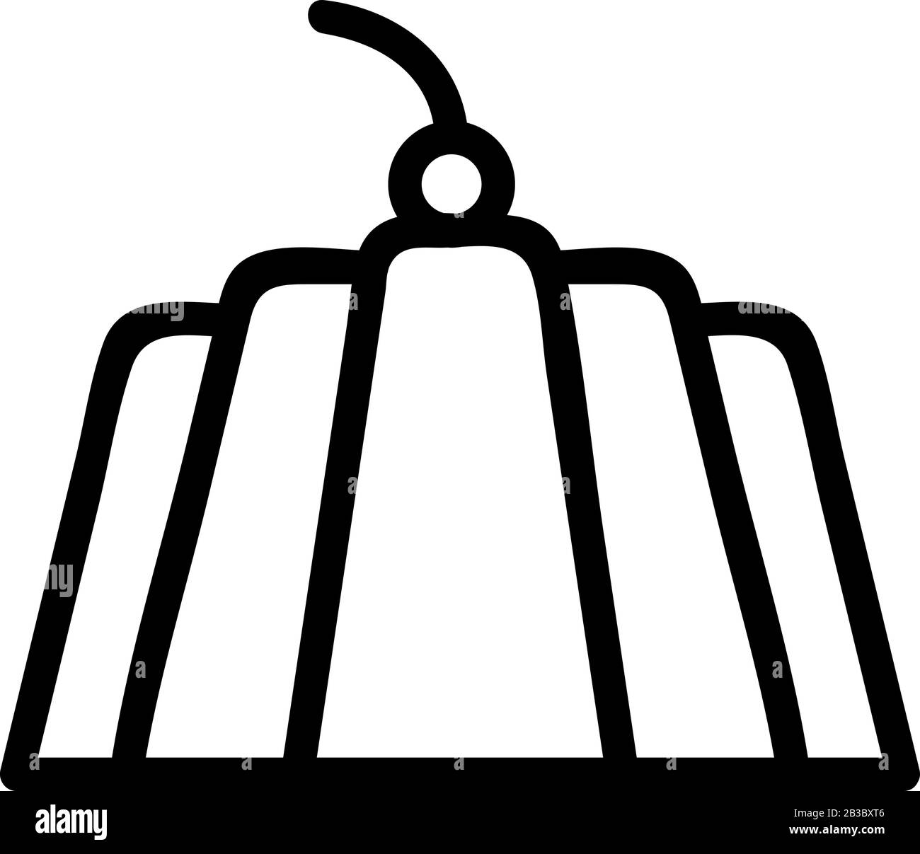 Jelly vector icon. Isolated contour symbol illustration Stock Vector ...