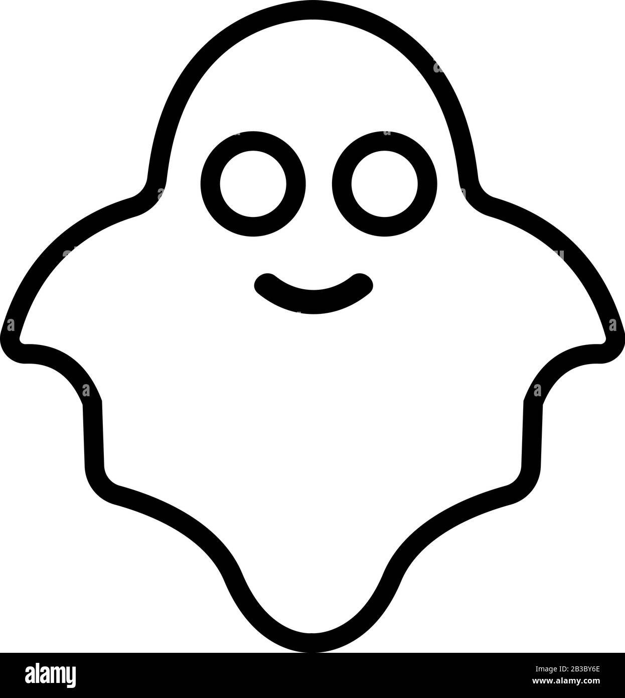 ghost icon vector. Isolated contour symbol illustration Stock Vector ...