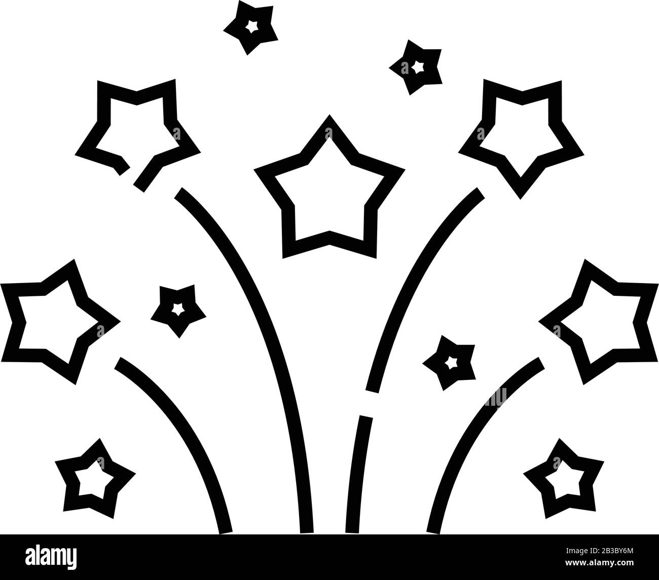 Victory salute line icon, concept sign, outline vector illustration ...