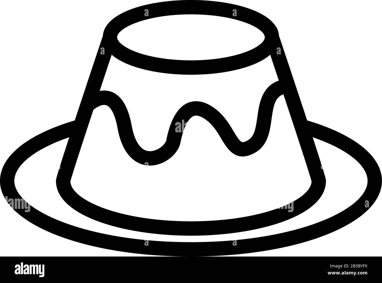 Jelly vector icon. Isolated contour symbol illustration Stock Vector ...