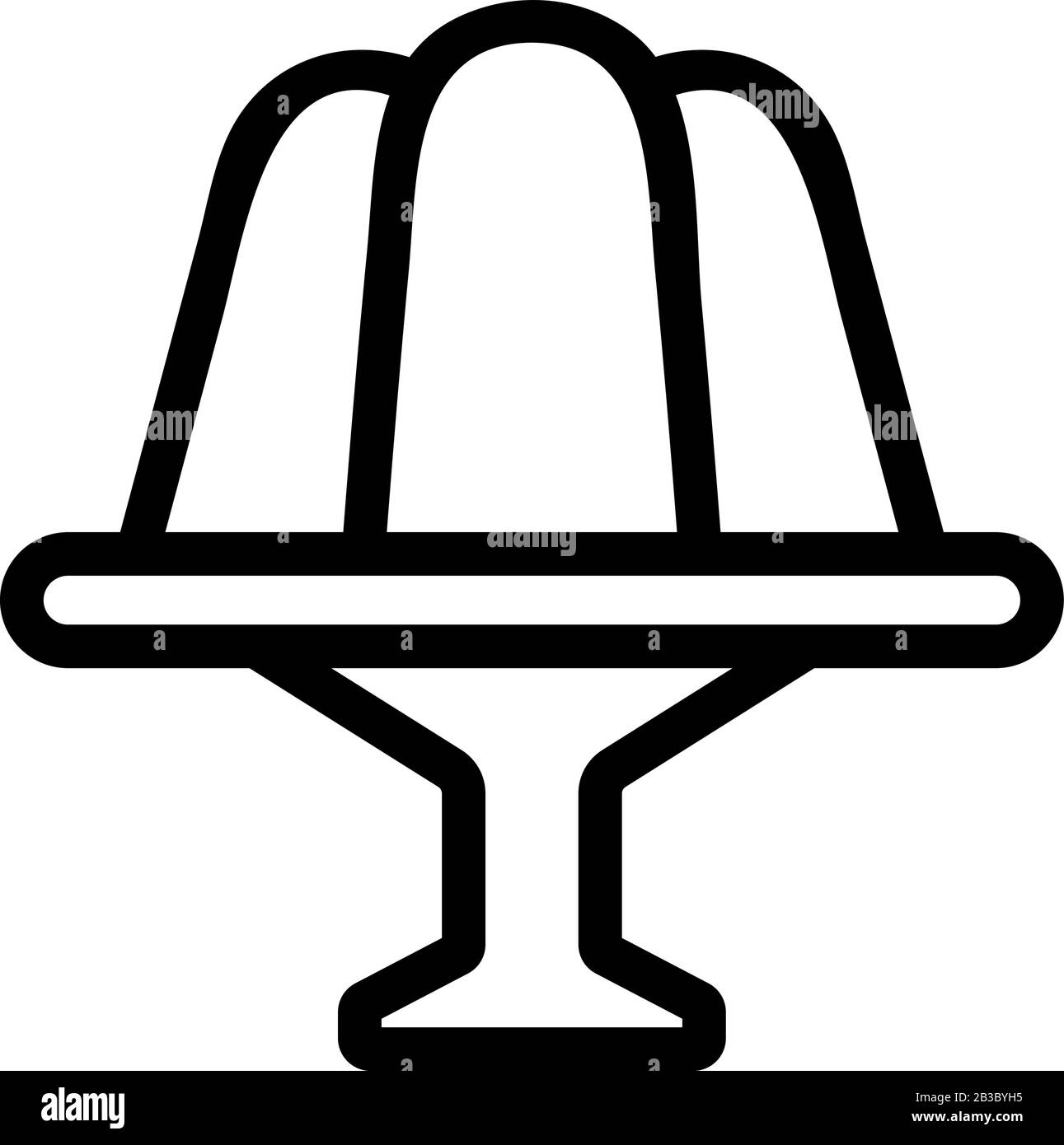 Jelly vector icon. Isolated contour symbol illustration Stock Vector ...