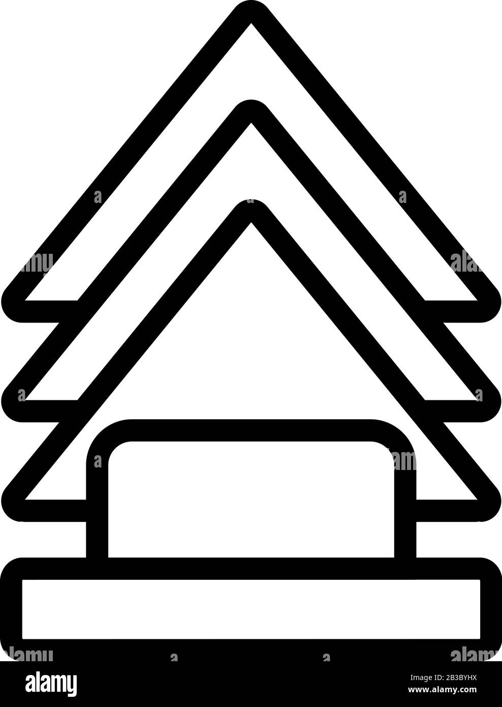 paper napkin vector icon. Isolated contour symbol illustration Stock ...