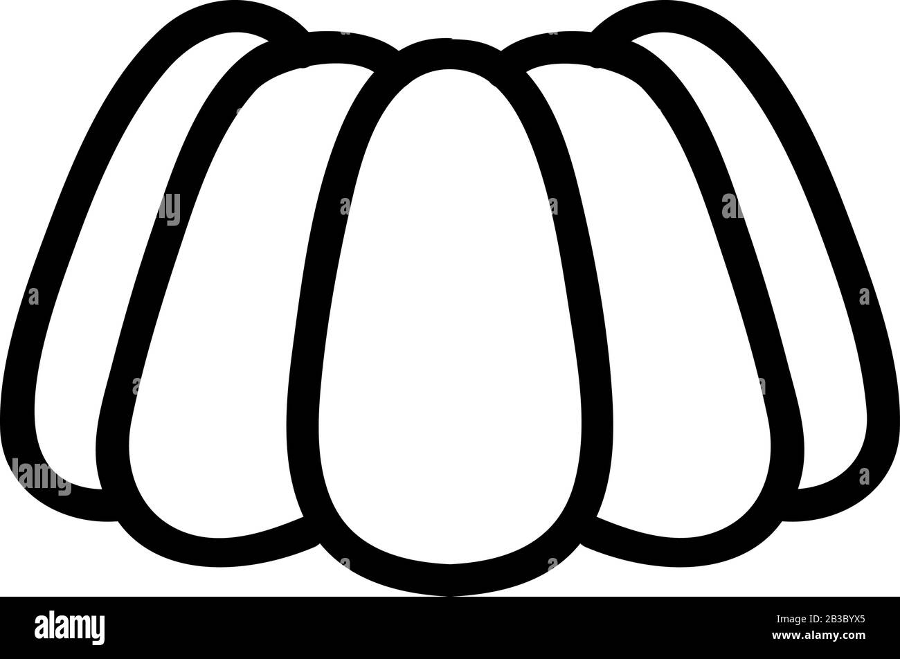 Jelly vector icon. Isolated contour symbol illustration Stock Vector ...