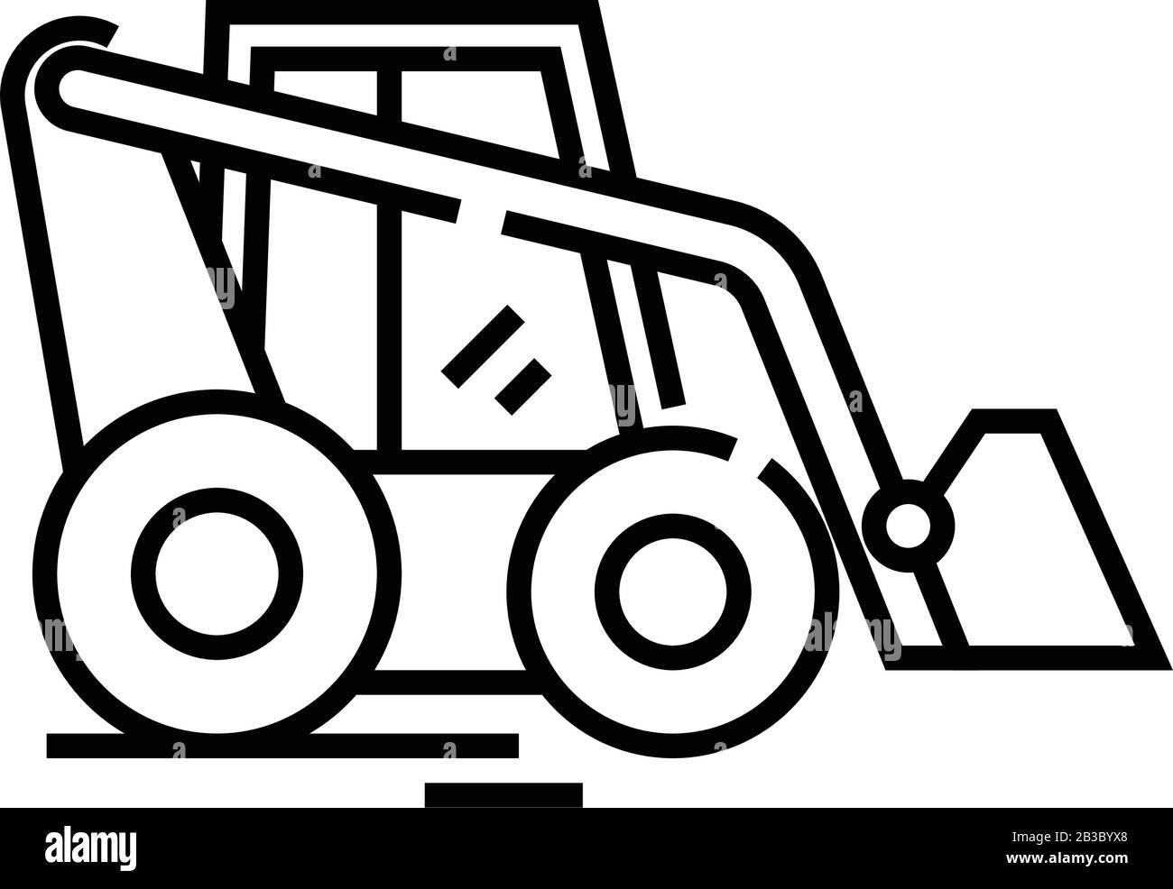 Tractor barn farm line Black and White Stock Photos & Images - Alamy