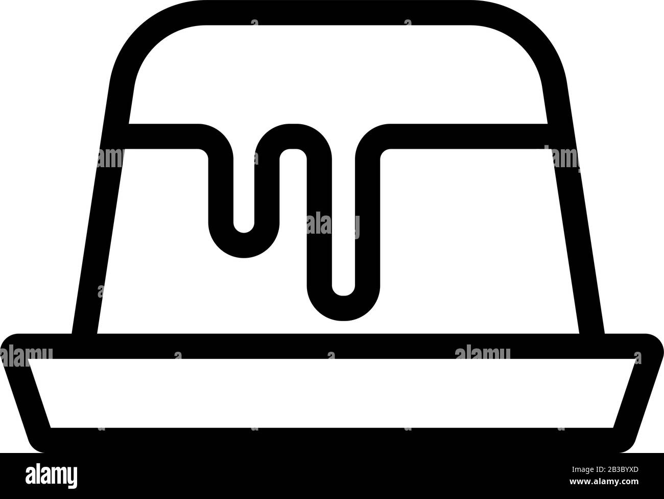 Jelly vector icon. Isolated contour symbol illustration Stock Vector ...
