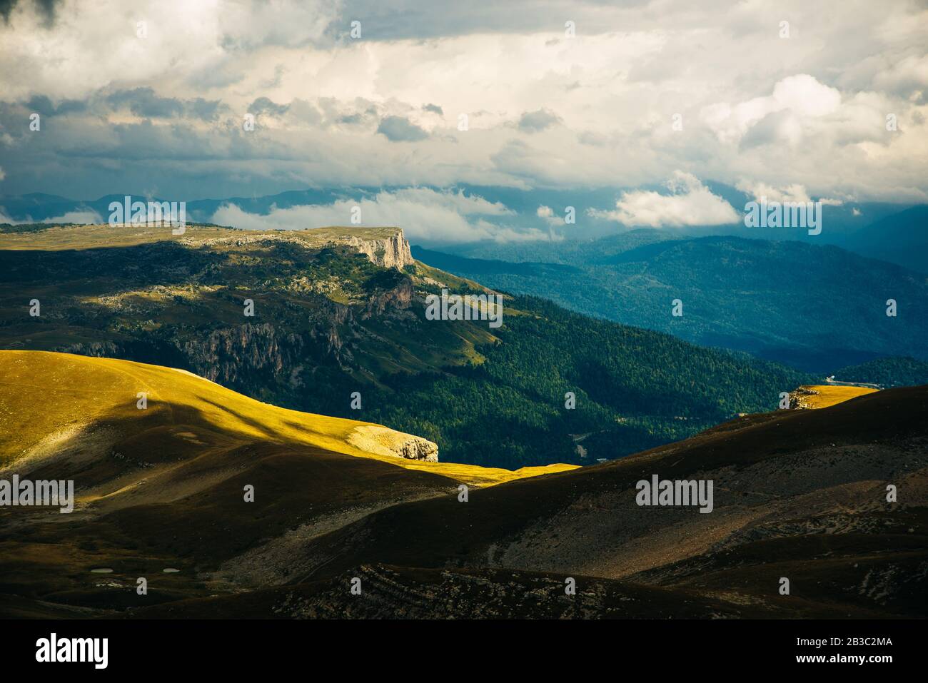 Mountains of Republic of Adygea, Russia. Caucasian mountains. Mountain ...