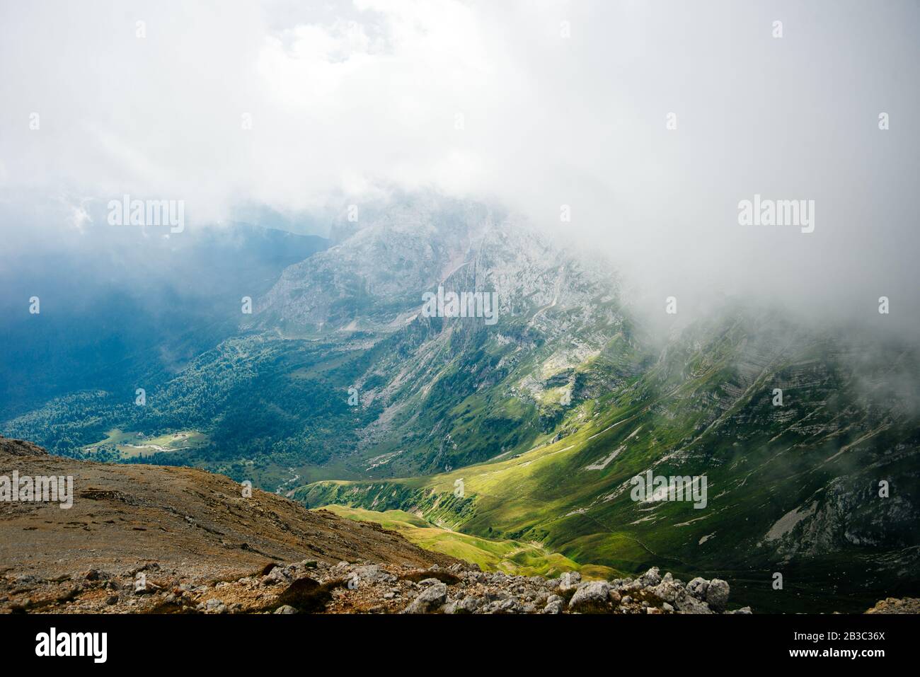Mountains of Republic of Adygea, Russia. Caucasian mountains. Mountain ...