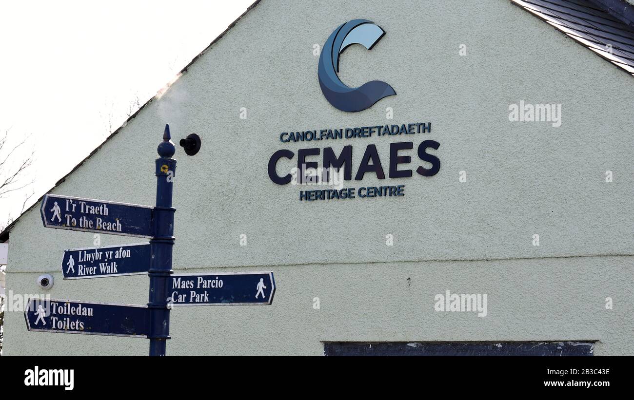 CEMAES, ANGLESEY, WALES - 2020: Cemaes Heritage centre in Anglesey ...