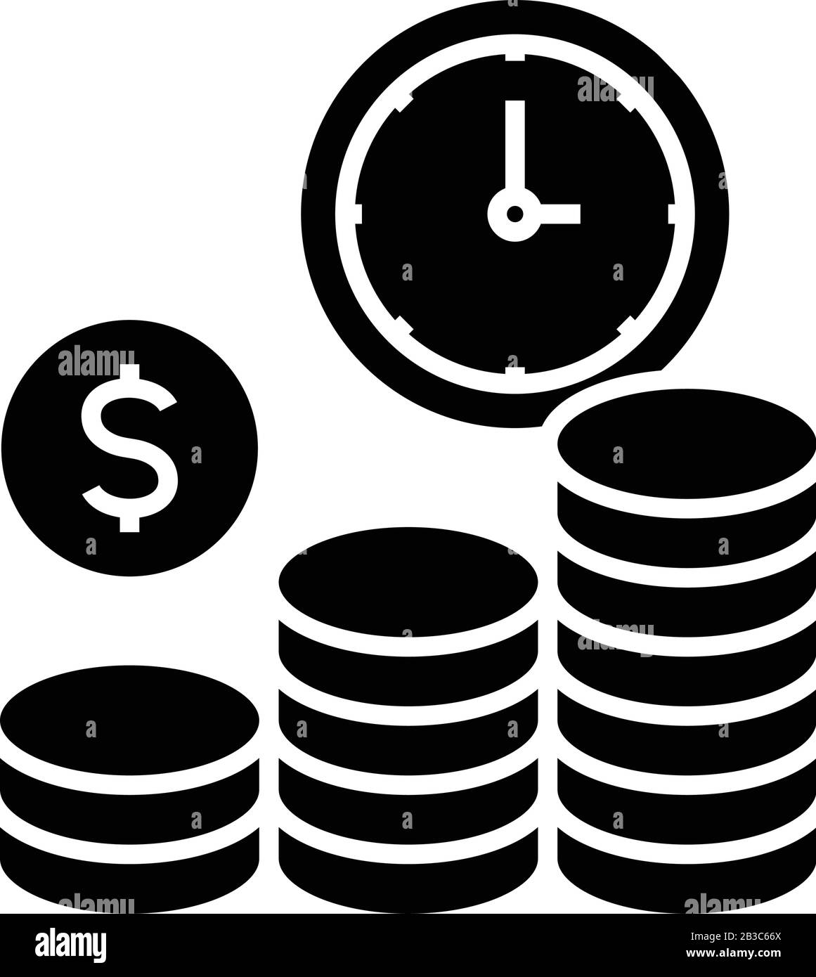 Profit growth black icon, concept illustration, vector flat symbol, glyph sign Stock Vector ...